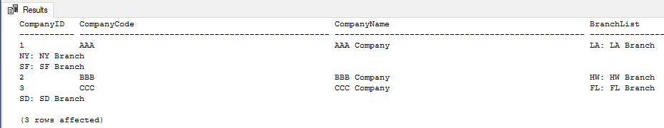 T Sql 改行を挟んで複数行の文字列を結合する 便利なt Sql&クエリー集 Sql Server 入門