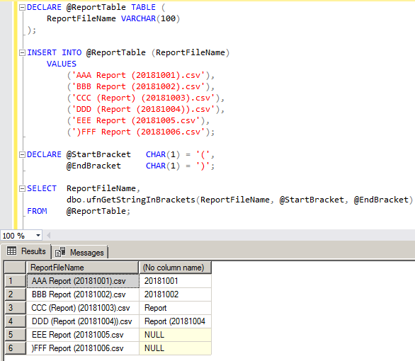 Sql で括弧内の文字列を取り出す 便利なt Sql&クエリー集 Sql Server 入門