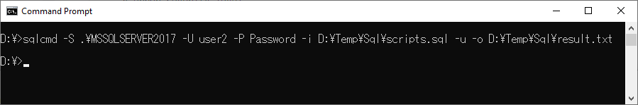 Sql Server サイズの大きなスクリプトファイルを実行する方法 Sql Server＆t Sqlに関するコラム Sql