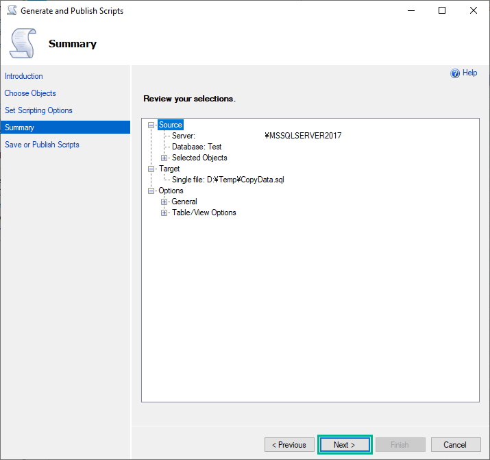 Sql Server スクリプトを生成してテーブルのデータをコピーする方法 Microsoft Sql Server 入門 Sql