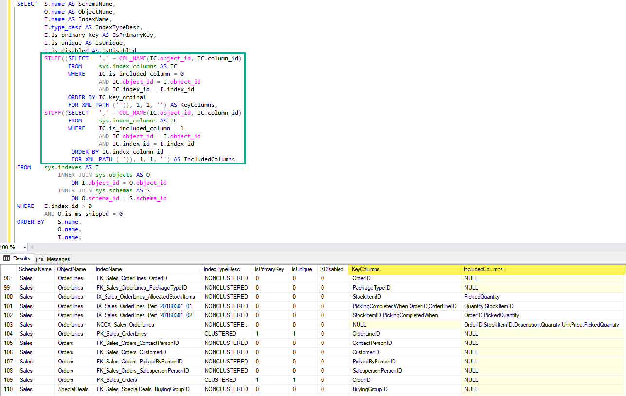 SQL Server: データベース内の全てのインデックス (index) を取得する - 便利なT-SQL&クエリー集 - SQL ... SQL Server: データベース内の全てのインデックス (index) を取得する - 便利なT-SQL&クエリー集 - SQL ...