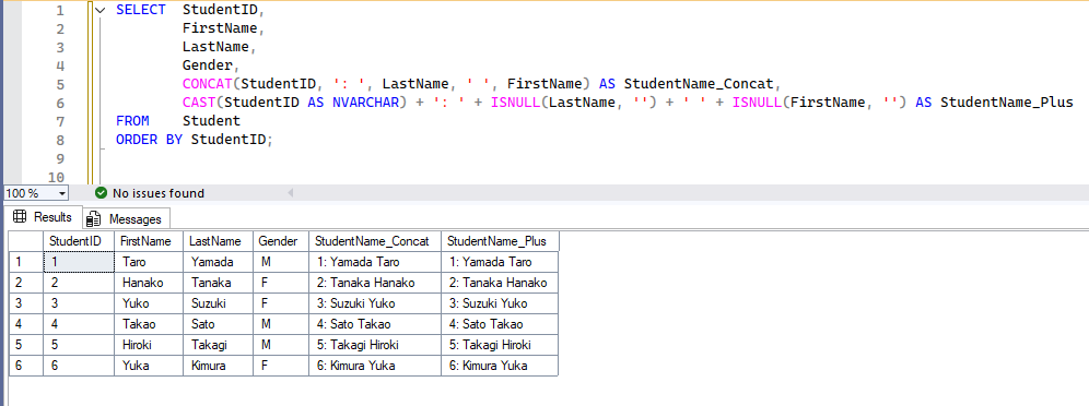 T Sql Concat 関数の使い方と注意点：文字列を結合する方法 よく使われる Sql Server のビルトインのファンクション